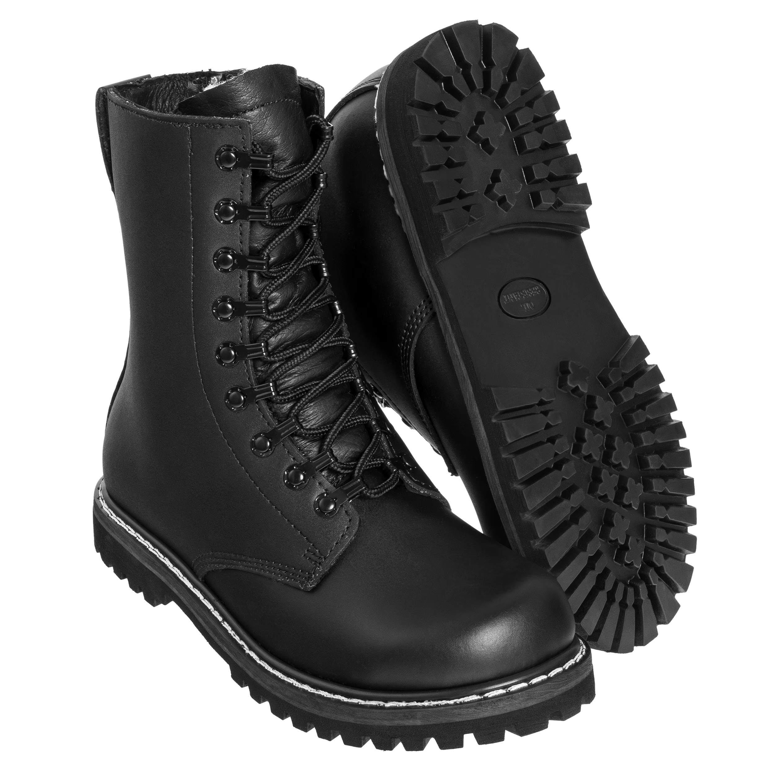 Mil-Tec® Paratrooper Boots with Pile Lining and Zipper - Outdoors